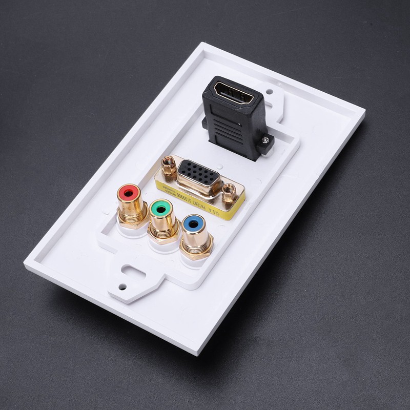 Hdmi Vga 3 Rca Panel Composite Three In One Integrated Multimedia Wall ...