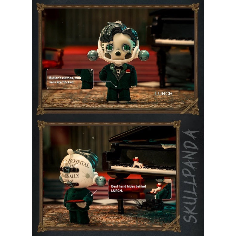 ยกกล่อง SkullPanda The Mare of Animals The Addams Family series Adams ...