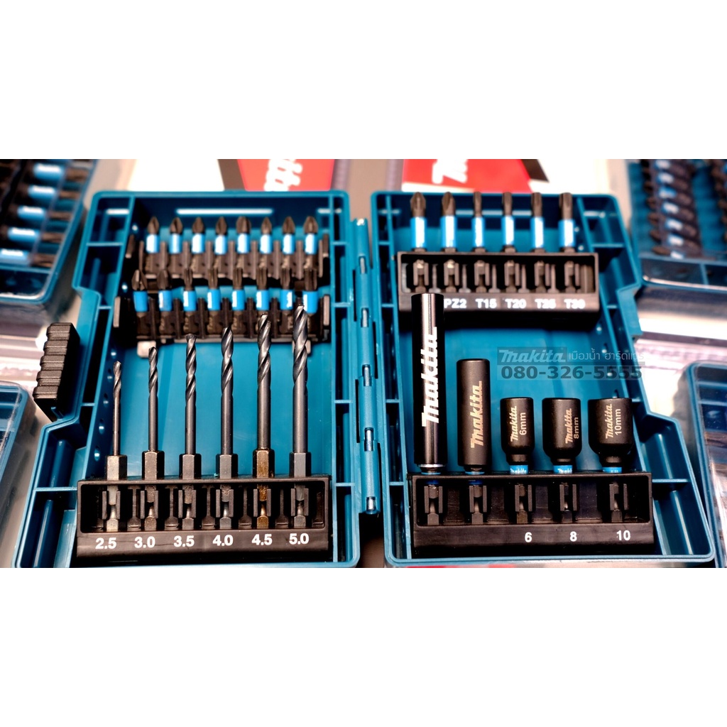 MAKITA E-06622 ชุดดอกไขควง 33 ชิ้น BOX (BLACK) Oxide US Version ...