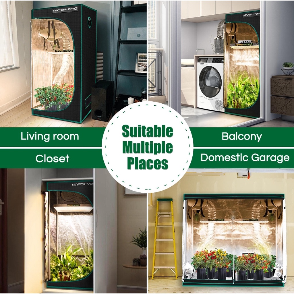 พร้อมส่ง Mars Hydro Growing Tent ขนาด 150X150X200cm (5X5ft) เต็นท์ปลูก ...