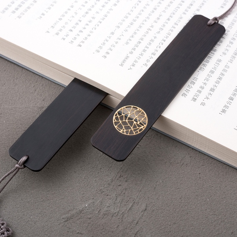 Creative simple high-end retro Purple sandalwood inlaid with copper ...