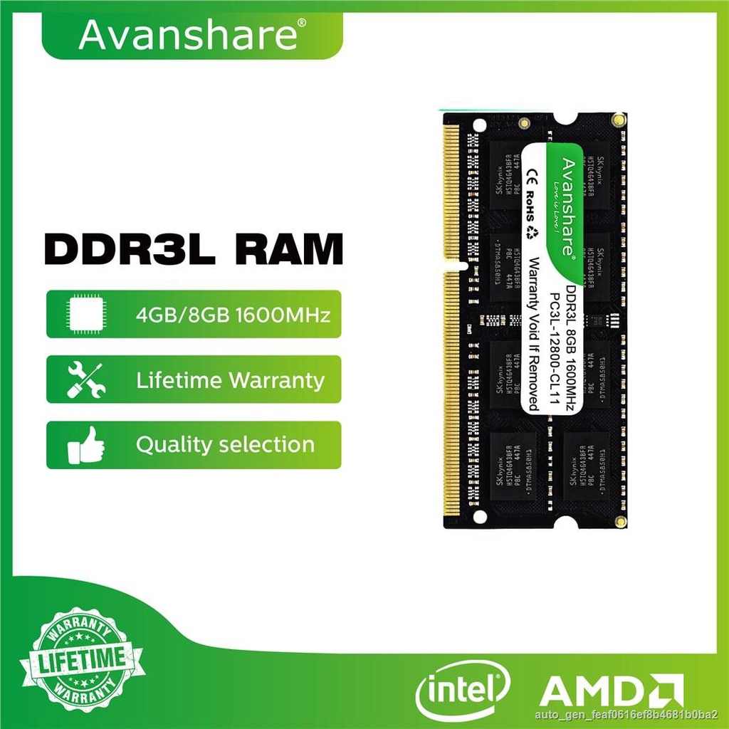 Avanshare Ram Memory Ddr3 Ddr3l Ddr4 Sodimm 4gb 8gb 16gb 1333mhz 1600mhz 2400mhz 2666mhz 3200mhz ...