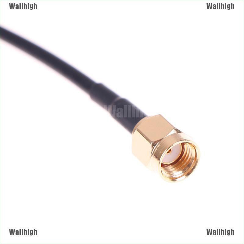Wallhigh 1PC 20cm WiFi router antenna extension cable cord RG174 RP-SMA male to female - wallsky ...