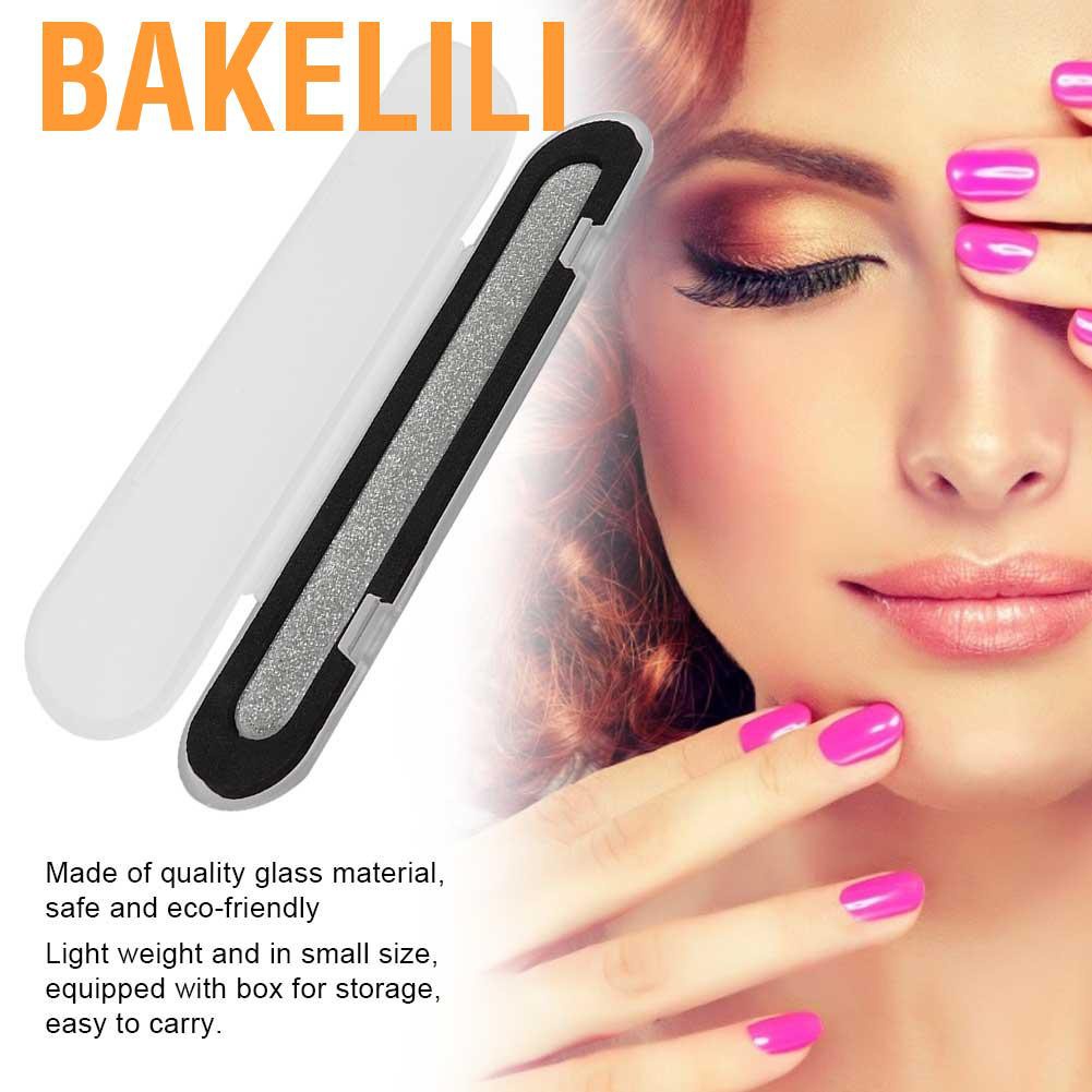 Bakelili 2-piece nano glass nail file professional buffers with kit ...