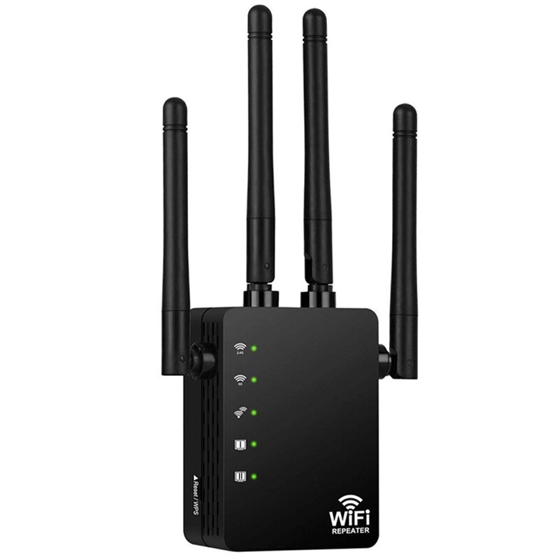 Wireless Wifi Repeater Router 3001200Mbps Dual-Band 2.45G Antenna WiFi ...