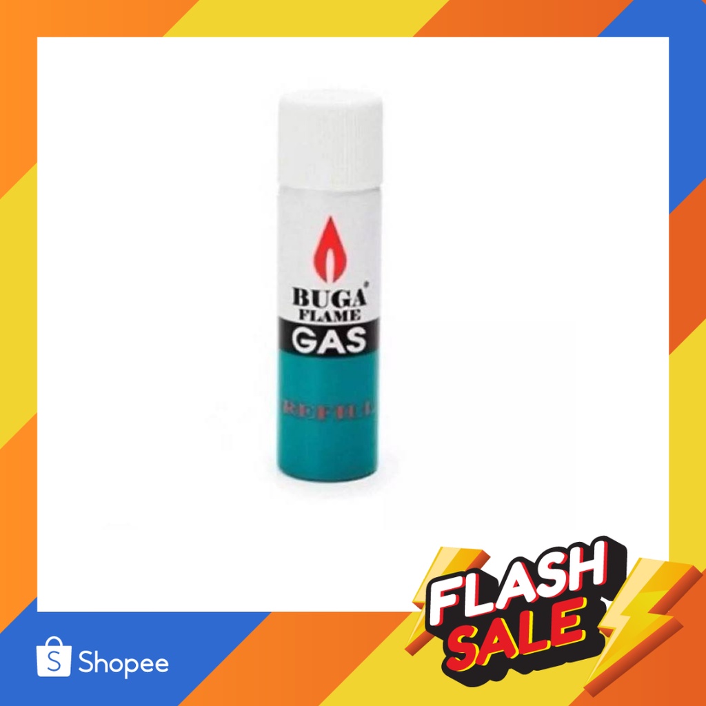 BUGA FLAME GAS REFILL 50 กรัม.แก๊สกระป๋องเล็กสำหรับเติมหัวพ่นไฟ/ไฟแช๊ค ...