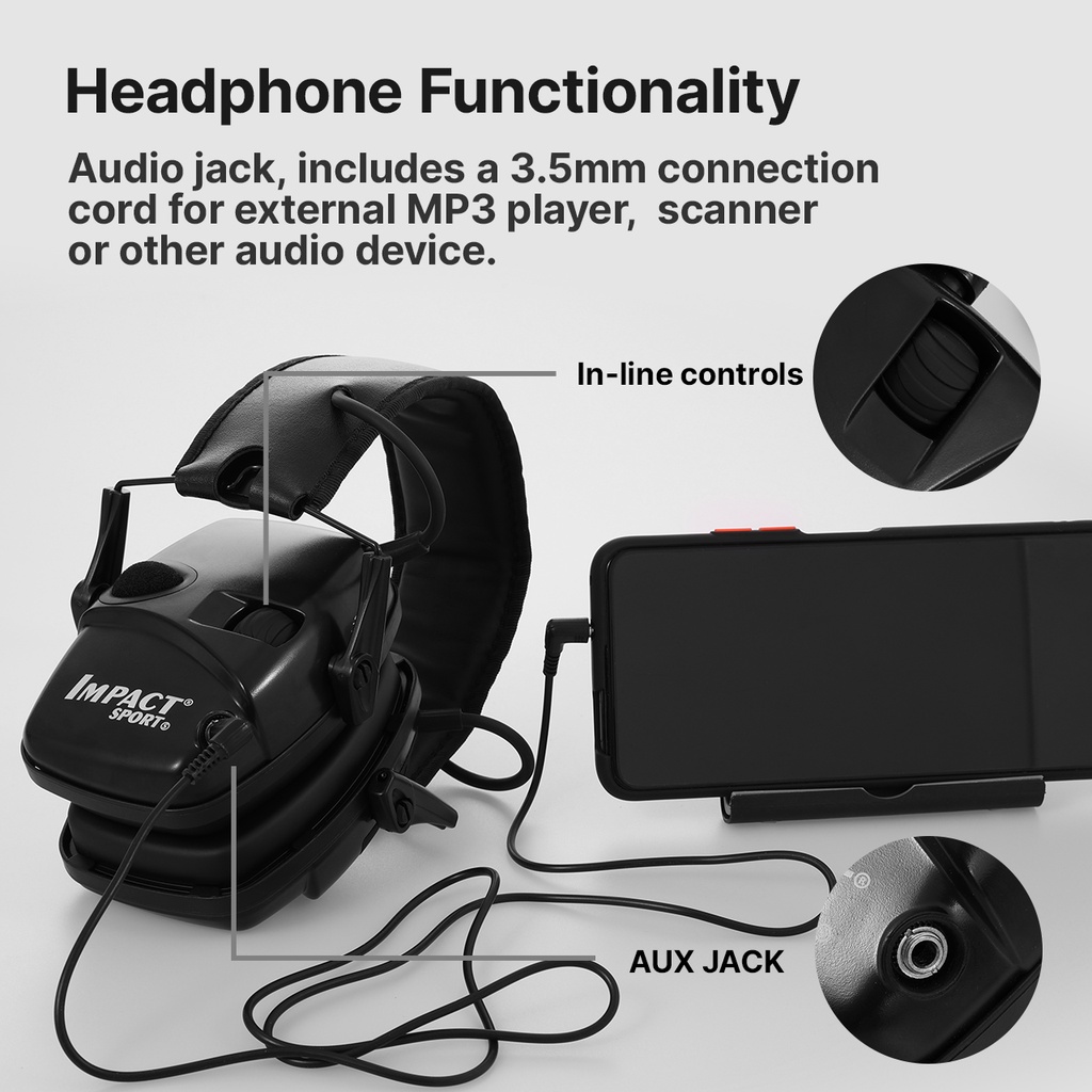 ๑Electronic Shooting Earmuff Anti-noise Impact Ear Protector Outdoor ...