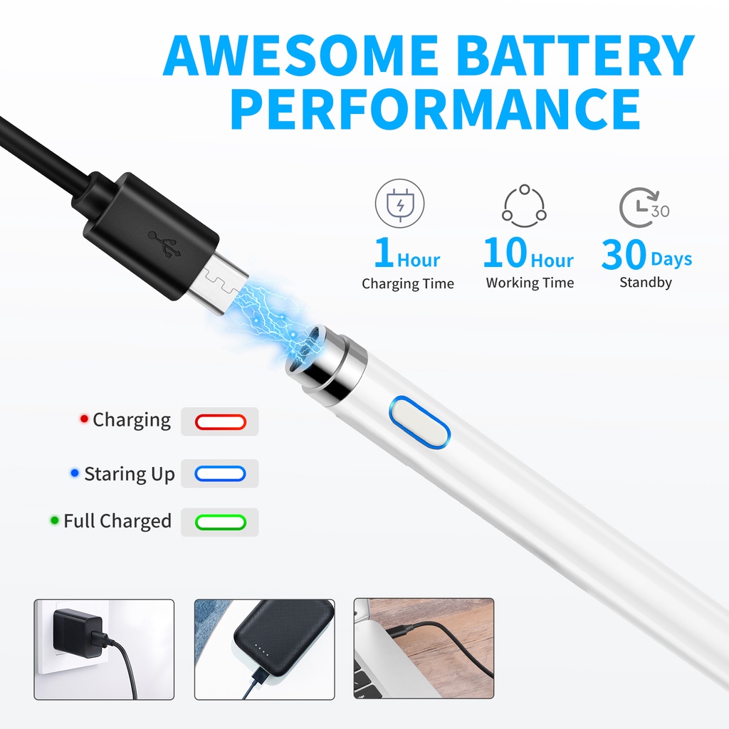 ใช้ได้กับทุกซีรี่ย์ ปากกาทัชสกรีน โทรศัพท์stylus pencil Stylus สำหรับ ...