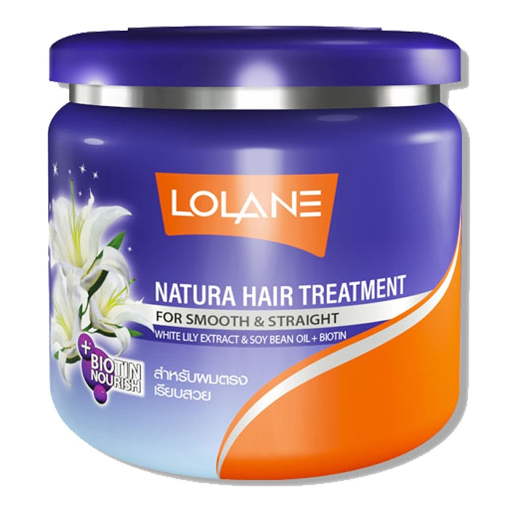 พร้อมส่ง Lolane โลแลน เนทูร่า แฮร์ ทรีทเม้นท์ 500 กรัม. ครีมหมักผม ...