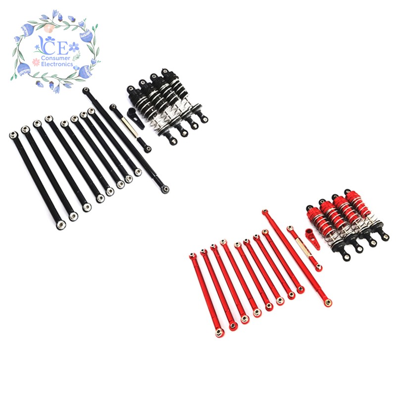 for MN86S MN86 MN86KS MN86K MN G500 Metal Pull Rod Steering Link Rod Shock Absorber Set 112 RC ...