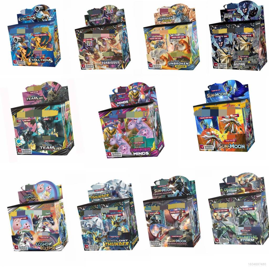 324pcs Pokemon Card Board Game Battle Cards Pokemon English Cards ...