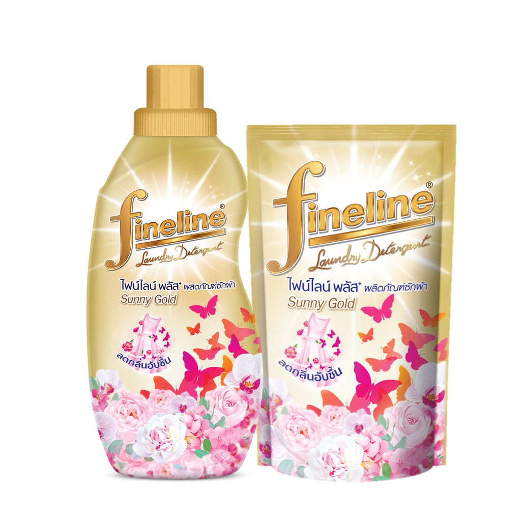 Fineline Liquid Detergent PLUS Sunny Gold 700ml Bottle withpack 400ml ...