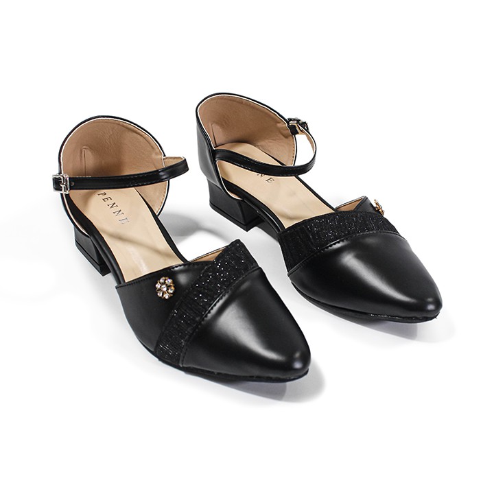 Penne A666 รองเท้าส้นสูงหัวแลม รองเท้ารัดส้น รองเท้าแฟชั่นผู้หญิง ...