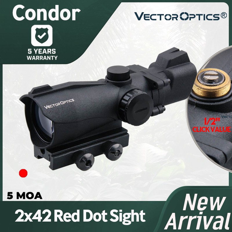 Vector Optics Condor 2x42 Green & Red Dot Shooting Hunting Reflex Rifle ...