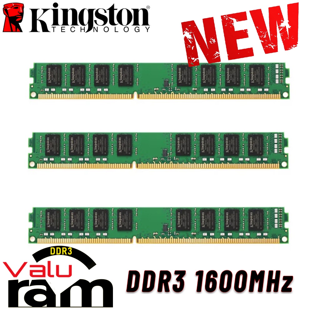 【Local Stock】Kingston Desktop memory KVR DDR3 1600MHz 4GB 8GB RAM 100% ...