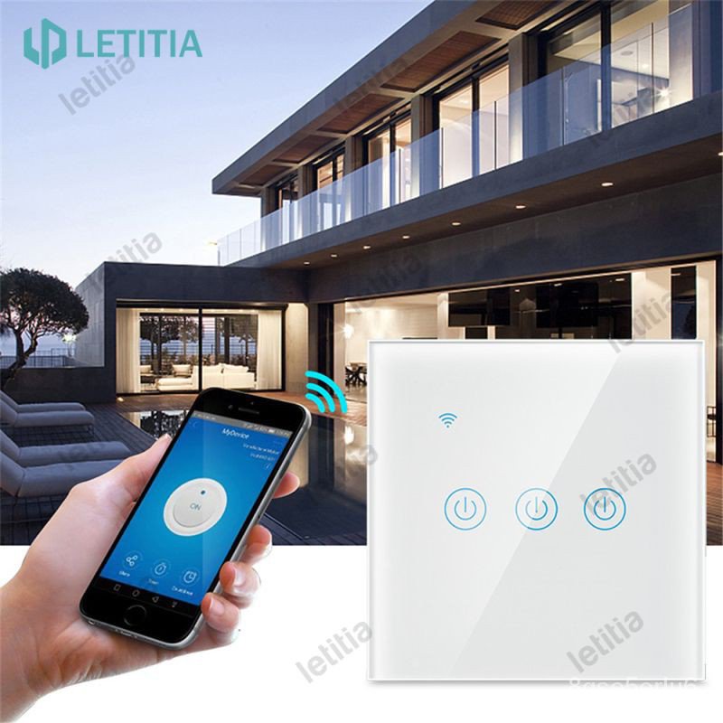 [Ready to ship] 1/2/3/4 gang TUYA WiFi Smart Touch Switch 170-240V Home ...