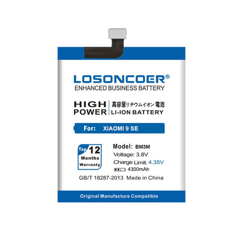 LOSONCOER 4300mAh BM3M Battery For Xiaomi Mi 9 Se Mi9 SE Mobile Phone ...