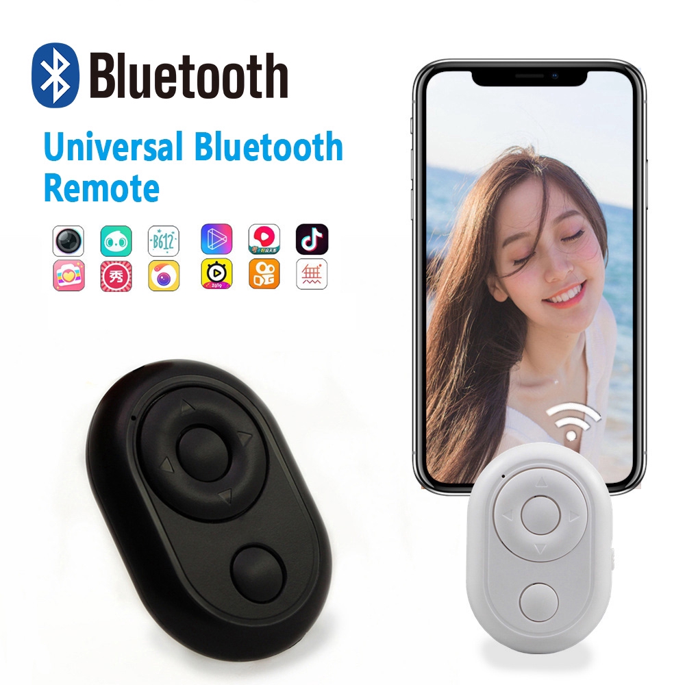 【ใหม่】 Bluetooth Remote Control Button Wireless Controller Self-timer Camera Shutter Release ...