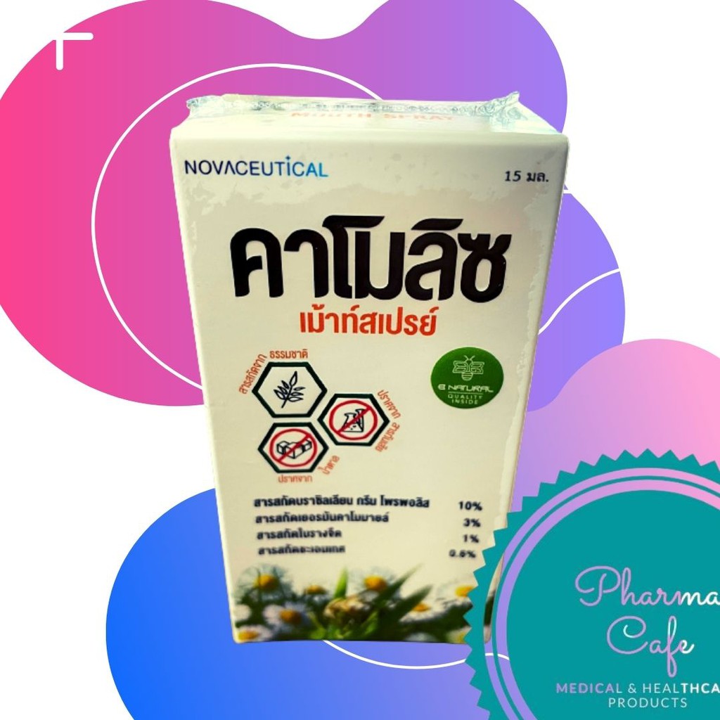 Kamoliz Mouth Spray 15 ml คาโมลิซ สเปรย์สำหรับช่องปาก และลำคอ | Shopee ...