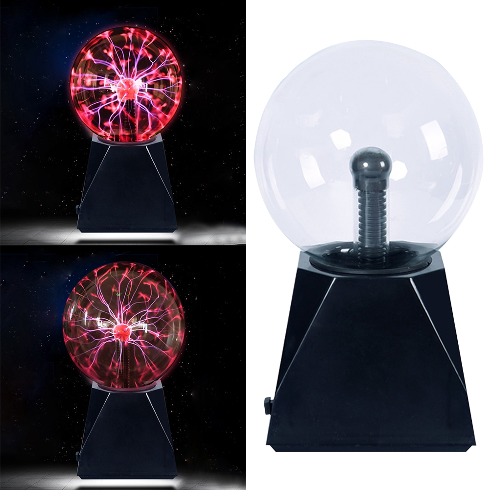 Plasma Ball Lamp Touch Magical Electrostatic Flashing Lighting Disco ...