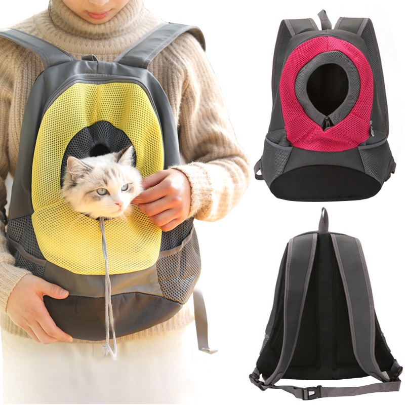 สัตว์เลี้ยงกระเป๋าเป้สะพายหลังBreathable Carrier Cat Backack ortable ...