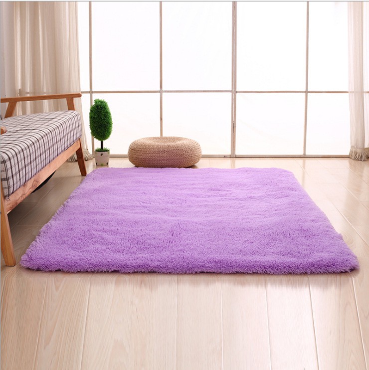 Simple modern plush carpet, living room carpet, silk carpet, 4.5cm ...
