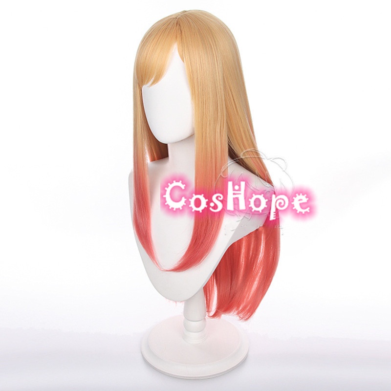 cosวิกผมMarin Kitagawa Wig My Dress Up Darling Cosplay Wig 75cm Yellow Pink Gradient Wig Cosplay ...