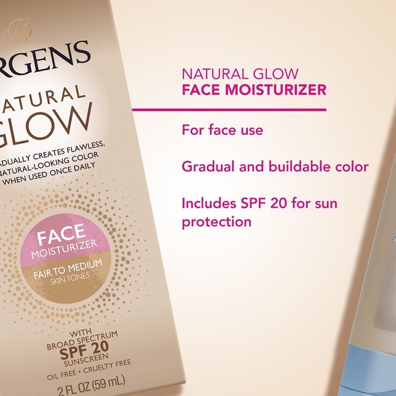 Jergens Natural Glow Face Daily Moisturizer Sunscreen 59ml ...