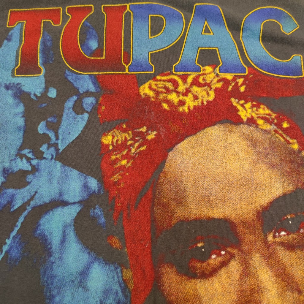 TUPAC 2PUC ป้าย GEM MADE IN USA เสื้อทัวร์ เสื้อวง เสื้อฮิปฮอป ...