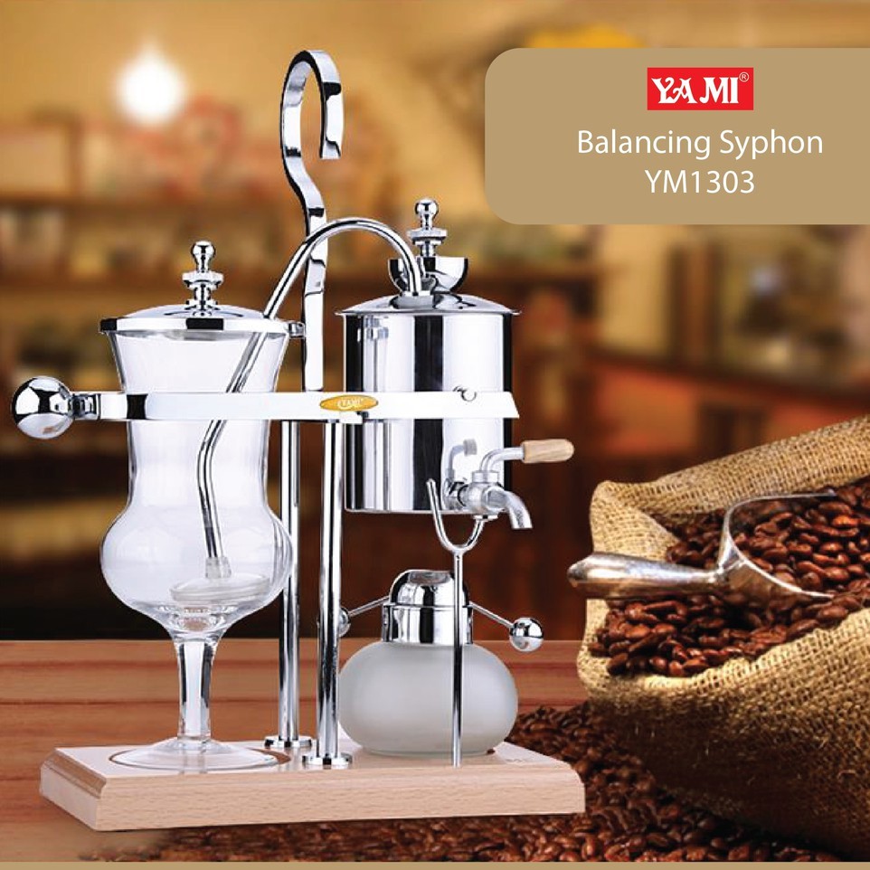 Ratika Balancing syphon-silver ยี่ห้อ YAMI YM1303 - ratikacoffee - ThaiPick