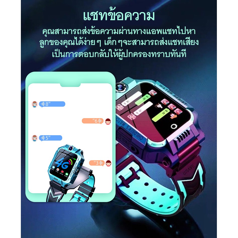 [ พร้อมส่ง ] smartwatch Q88s ยกได้ หมุนได้ 360 องศา รองรับภาษาไทย เมนู ...