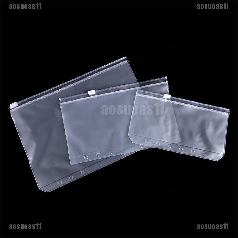 【aosu•OAS】A5/A6/A7 Transparent Zip Lock Envelope Binder Pocket Refill ...