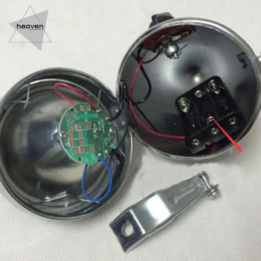 hotMetal Chrome Vintage Bike Bicycle Retro LED Headlight Front Fog ...