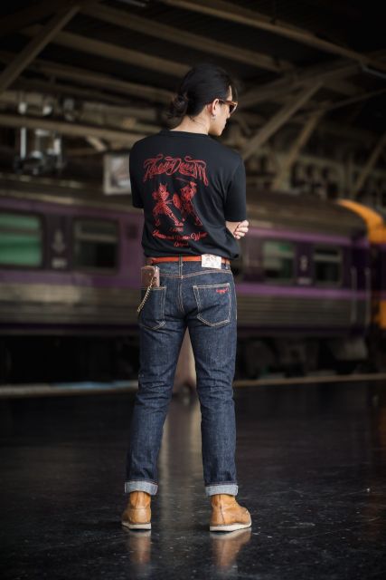 KHEN DENIM fabric from Japan Blue - the.clover - ThaiPick