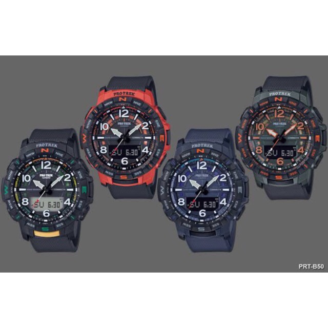New PROTREK Blutooth PRT-B50 series 4 Sensor PRT-B50EF-3 ประกันศูนย์. 1 ปี - watch.time. - ThaiPick