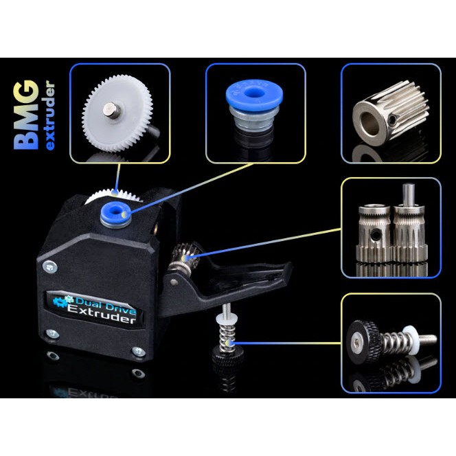 ฺBMG Extruder Cloned Dual Drive Extruder Bowden 3D Printer ...