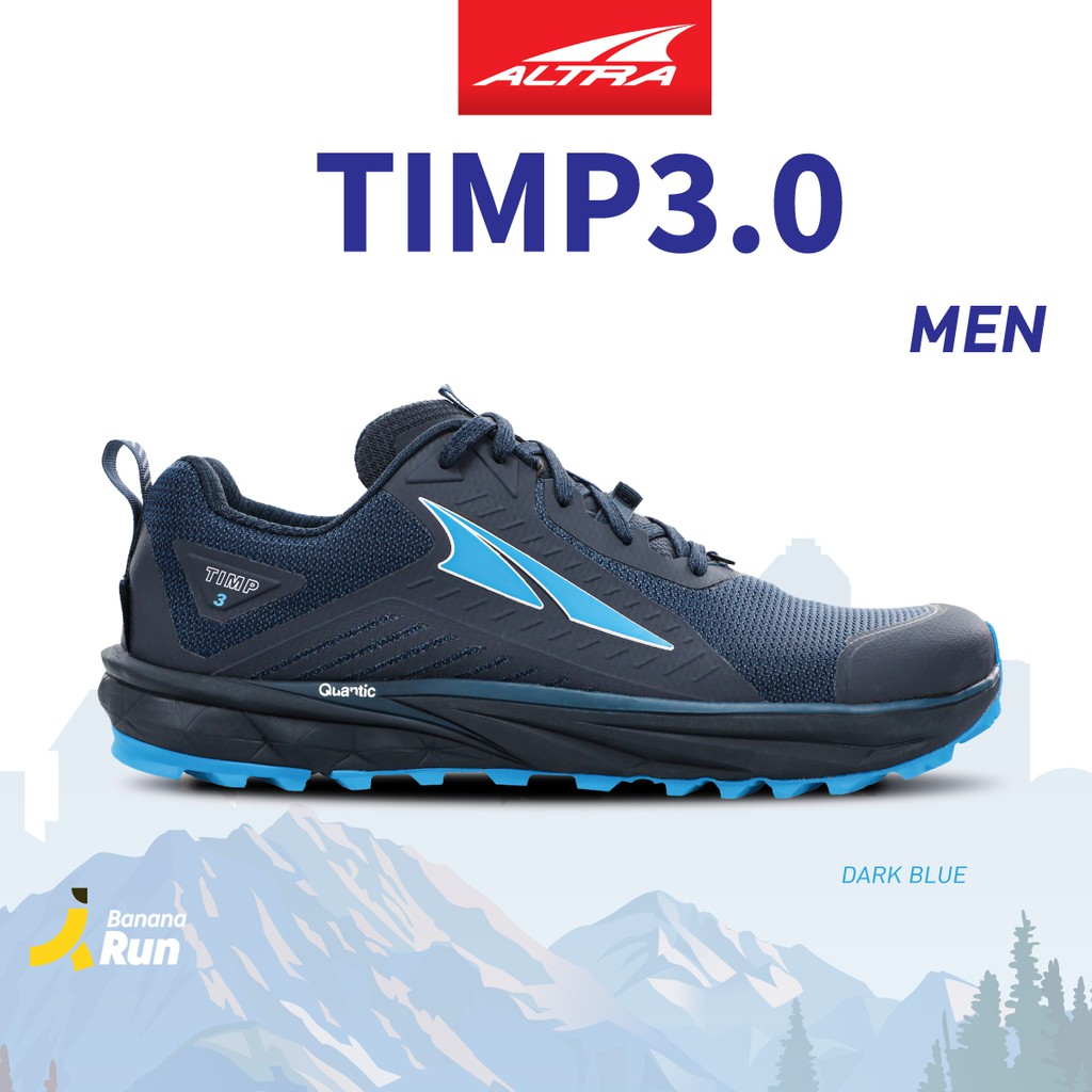 Altra Mens Timp 3 Dark Blue รองเท้าวิ่งเทรล ผู้ชาย เหมาะกับทางเทรลถนน ...
