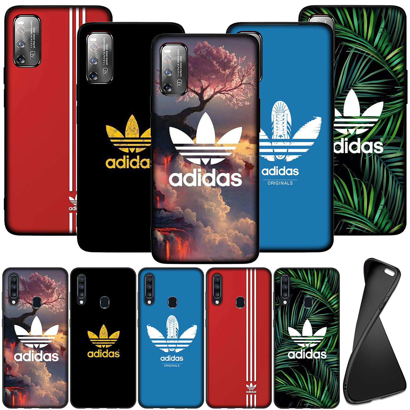เคสมือถือซิลิโคนลายโลโก้ Adidas สําหรับ Xiaomi Redmi Note 9 7 Pro 9a 7a ...