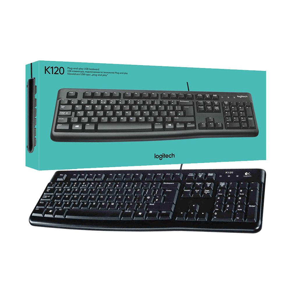 K120 Logitech Keyboard THENG คีบอร์ด โลจิเทค แป้นไทยอังกฤษ แบบมีสาย ...