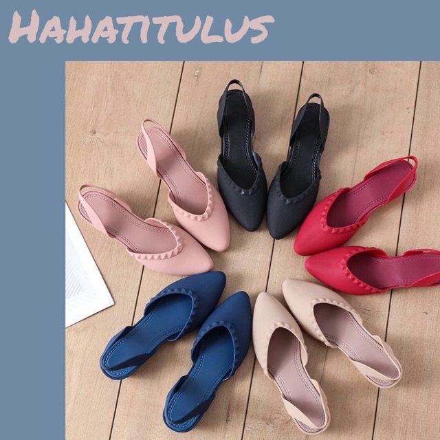 Candy collection รองเท้าส้นสูงแบบรัดส้น เนื้อซิลิโคน [HA0015] - haha_titulus - ThaiPick