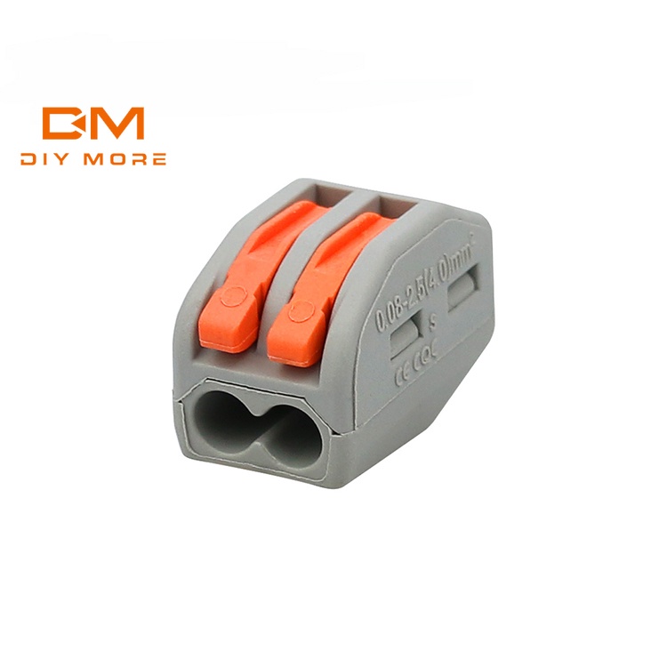DIYMORE Spring Lever Terminal Block Electric Cable Universal Compact ...