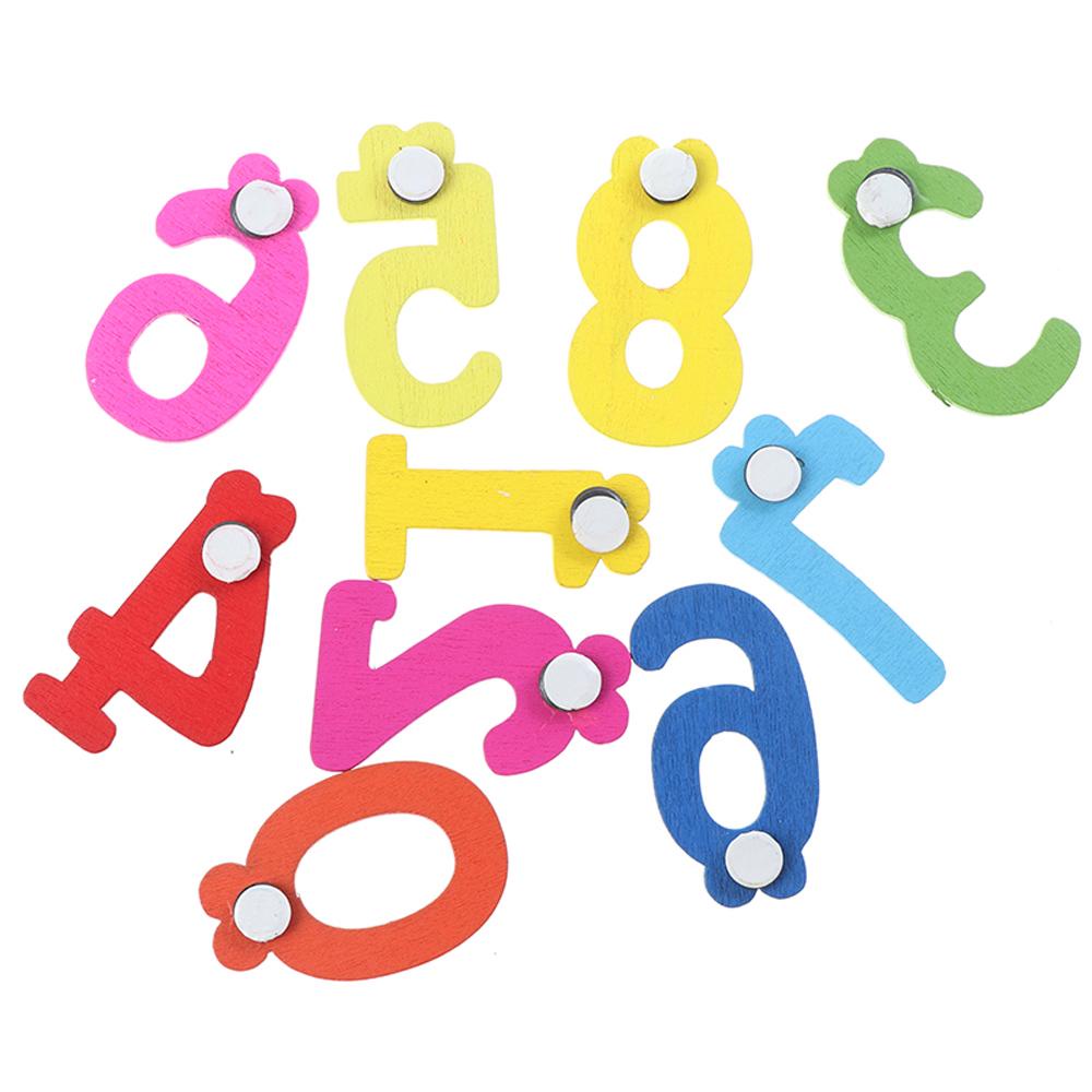 ALISOND1 Creative 10 Number Toddler Wooden Fridge Magnet Sticker Gift ...