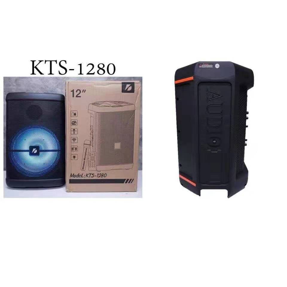ลําโพงบลูทูธ ลำโพงไร้สาย กลางแจ้ง รุ่นKTS-1280 ดอก12นิ้ว ปรับ BassTrebleEcho มีช่องเสียบไมค์สาย ...