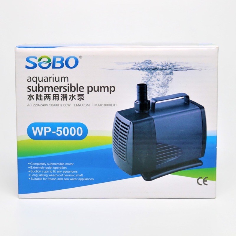 SObo WP 5000 ปั๊มน้ำหมุนเวียน แรง 3000 ลิตร กินไฟ 60w - apaquarium ...