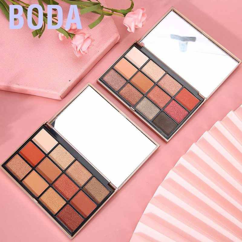 Boda SACE LADY 12 Colors Eyeshadow Waterproof Sweatproof Matte Glitter ...