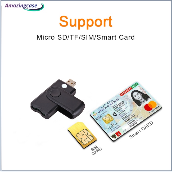 Xzav เครื่องอ่านซิมการ์ดธนาคารอัจฉริยะ Sdtf พลาสติก อเนกประสงค์ - amazingcase.th - ThaiPick