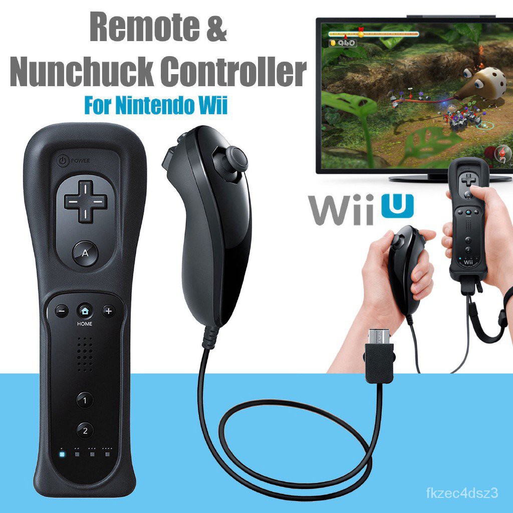 C9OH Wireless Remote Nunchuck Controller For Nintendo Wii Wii U Wii ...