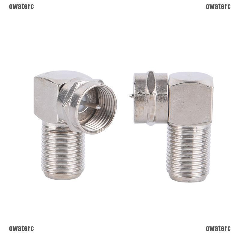 อะแดปเตอร์เชื่อมต่อสายเคเบิ้ล 90 Right Angle Rf Male To Rf Female Tv ...