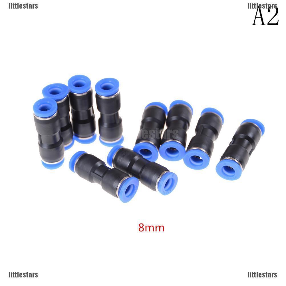 {LUV} 10 PCS 6mm Pneumatic Air Quick Push to Connect Fitting Straight ...