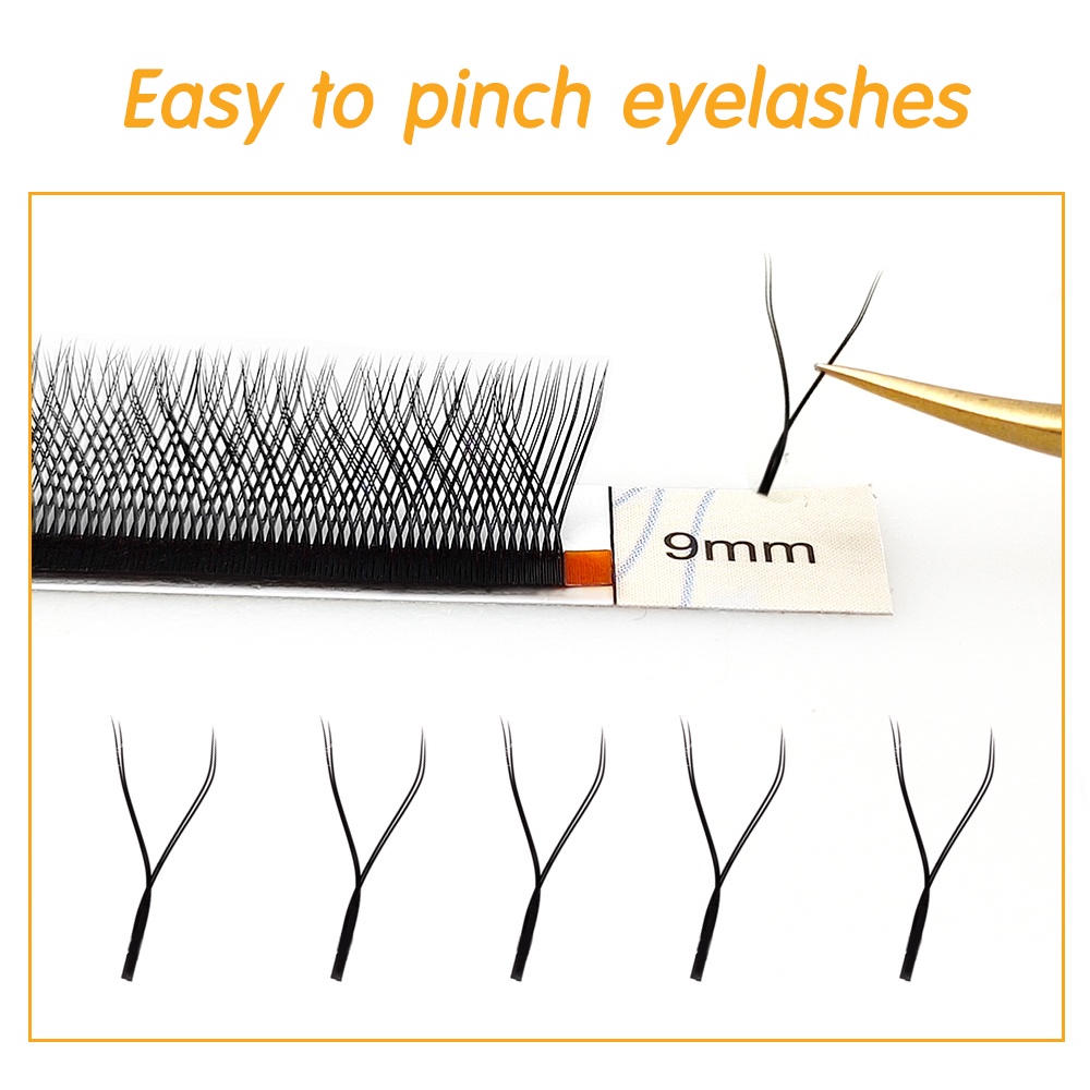 LAKANAKU YY Eyelashes Extensions Cilios Y False Mink Soft Individual ...